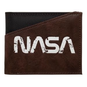 Bioworld | Bags | Nasa Brown Wallet Bifold Mixed Materials Official ...